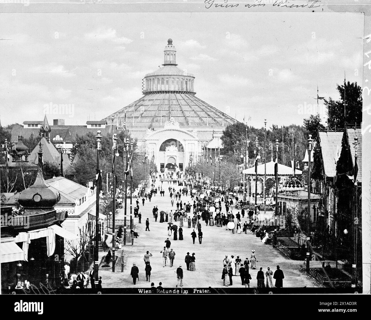 Vienna 2, Prater, Kaiser's Jubilee exhibition: street from higher ...
