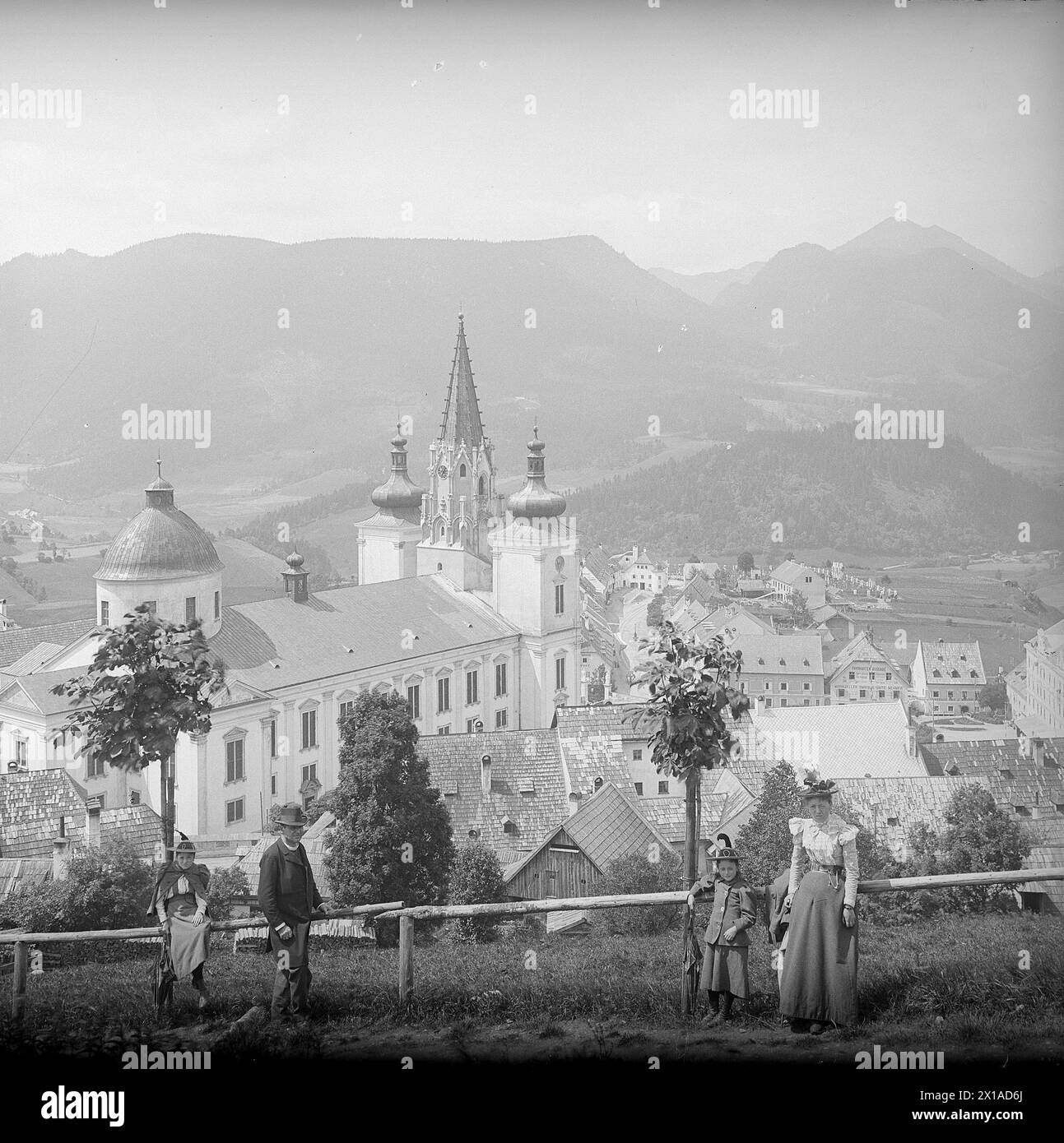 Mariazell, Parish and pilgrimage church Virgin Mary nativity, from the ...