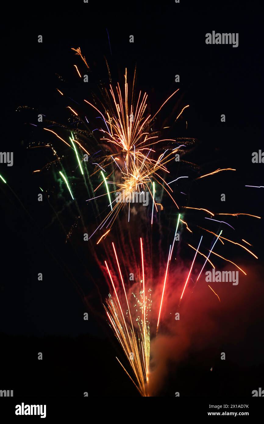 Freedom celebration Fireworks Stock Photo - Alamy