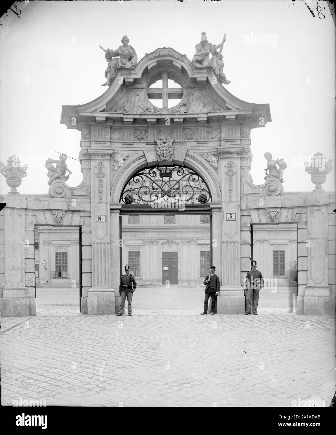 Vienna 3, Rennweg 6, portal to the lower Belvedere. decoration, 1899 ...