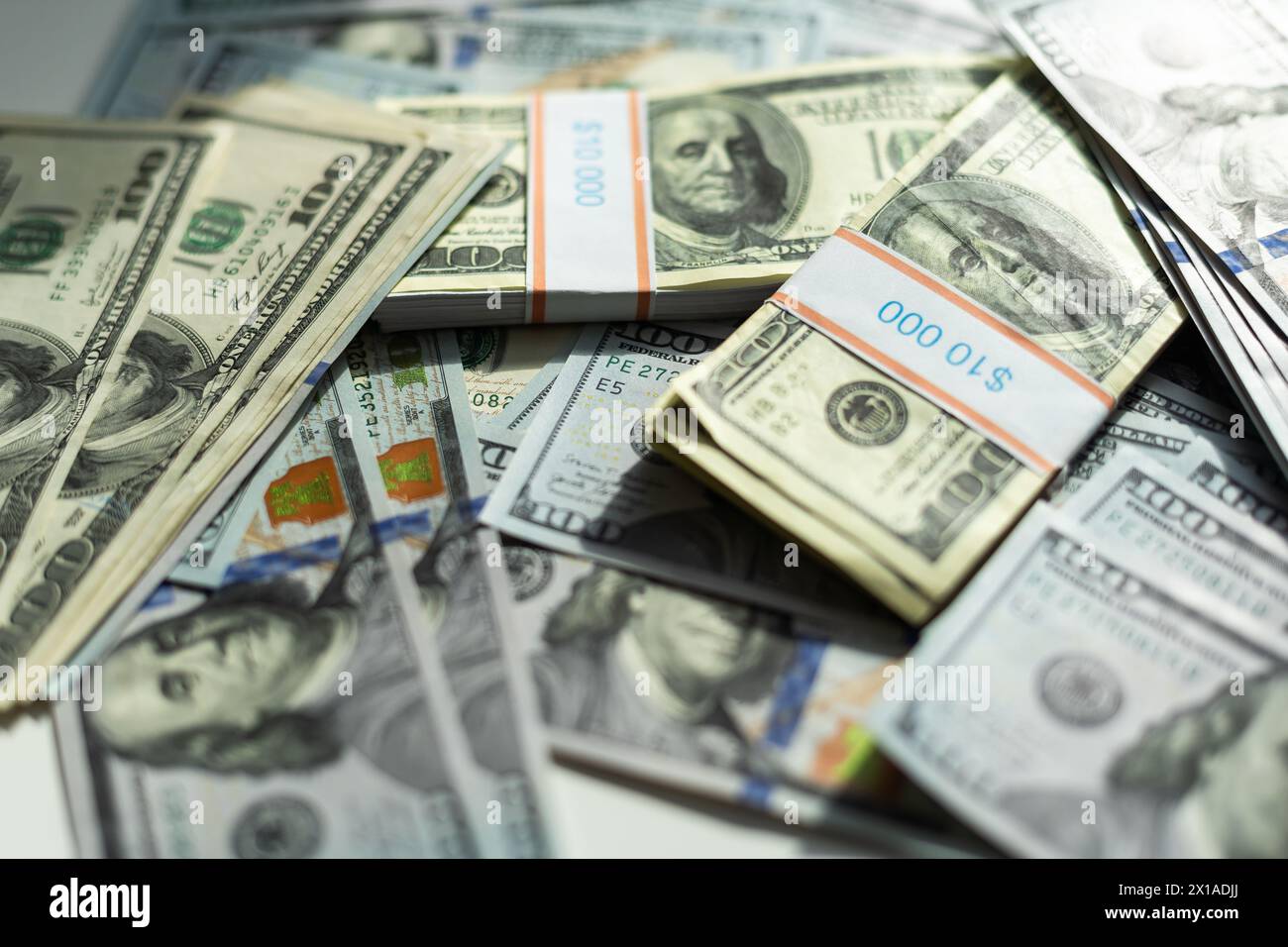 Stacks of $100 bills hi-res stock photography and images - Alamy
