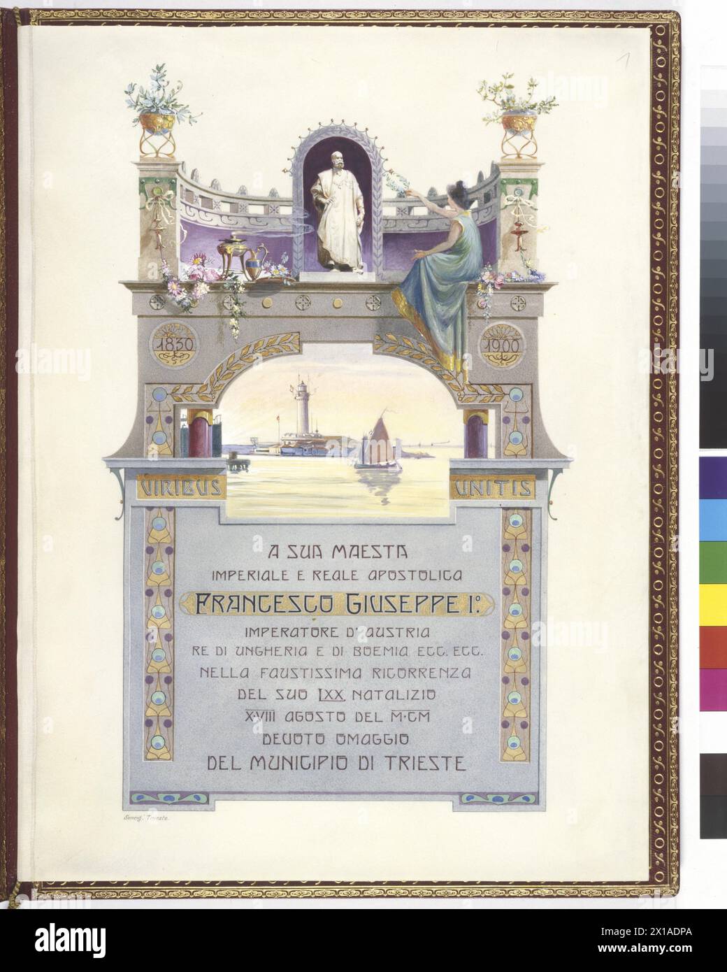 Homage in the ocassion of the 70. birthday of emperor Franz Joseph I ...