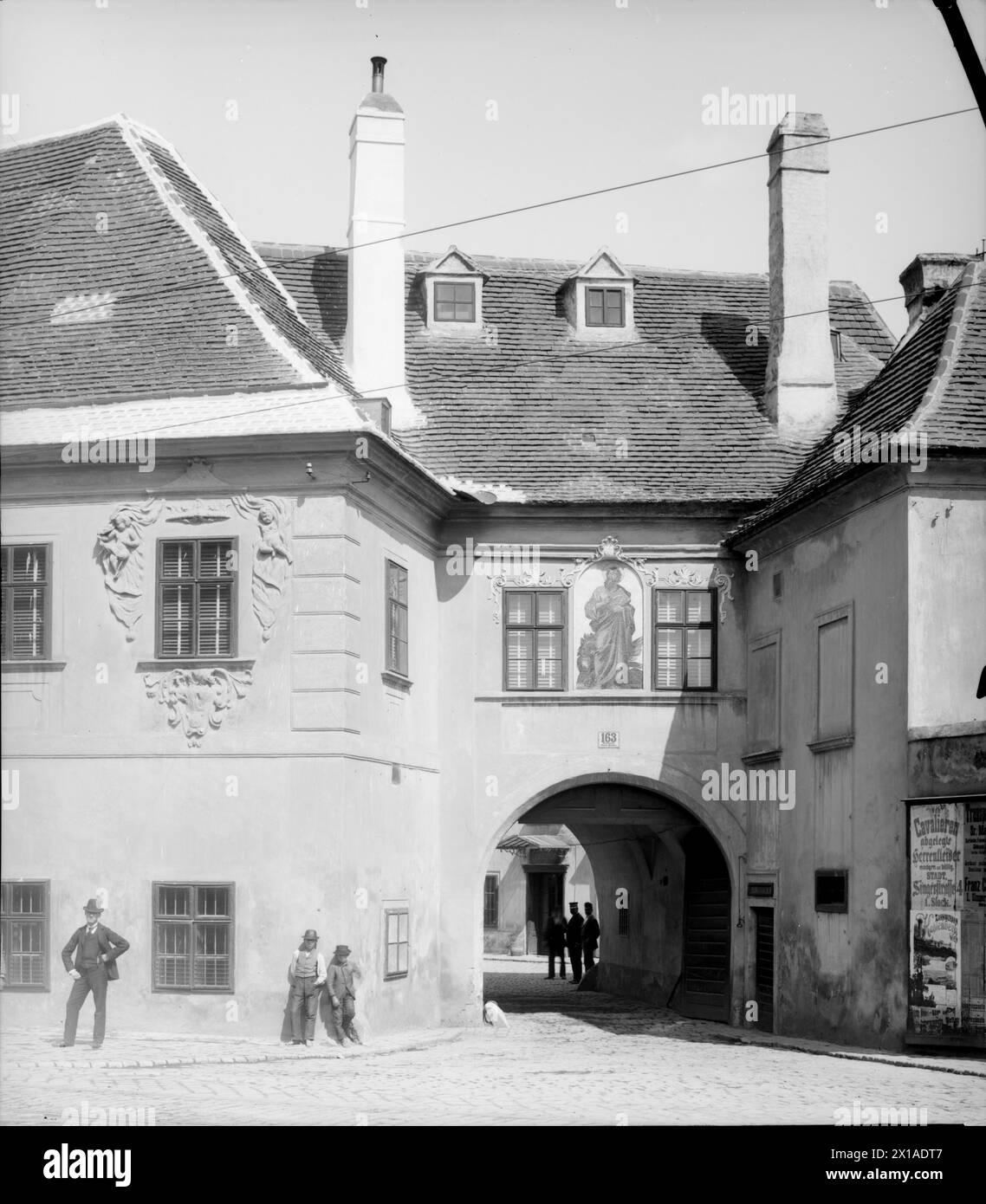 Vienna 3, brewery Saint Marx, frontal view of the entrance to the prior ...