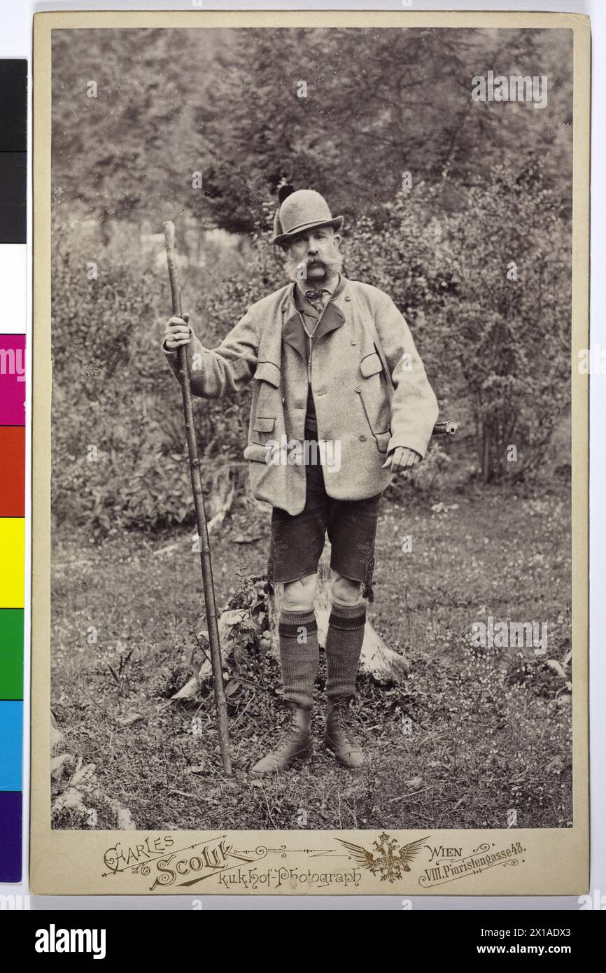 Emperor Franz Joseph at the hunt, 1900 - 19000101 PD56212 - Rechteinfo ...