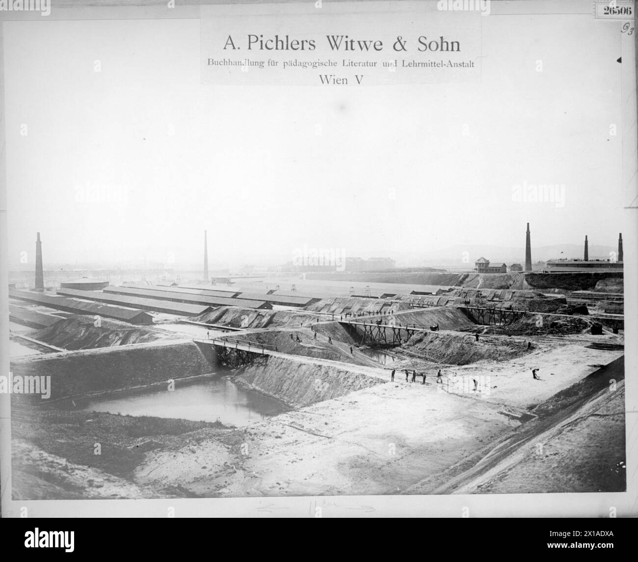 Vienna 10, Wienerberg, brick factory: oevre I and II from North, 1900 ...