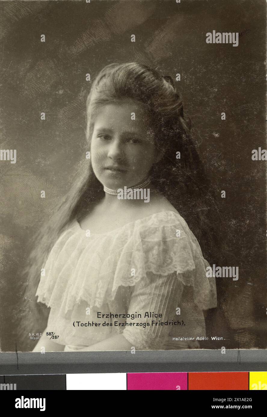 Dosh Alice, archduchess of Austria, children image, 1900 - 19000101 ...
