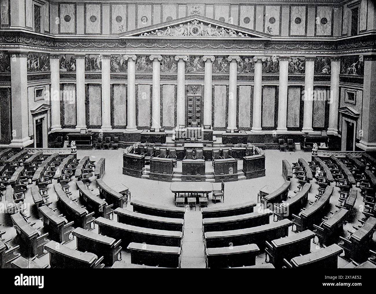Vienna 1, parliament, assembly hall of the House of Representatives ...