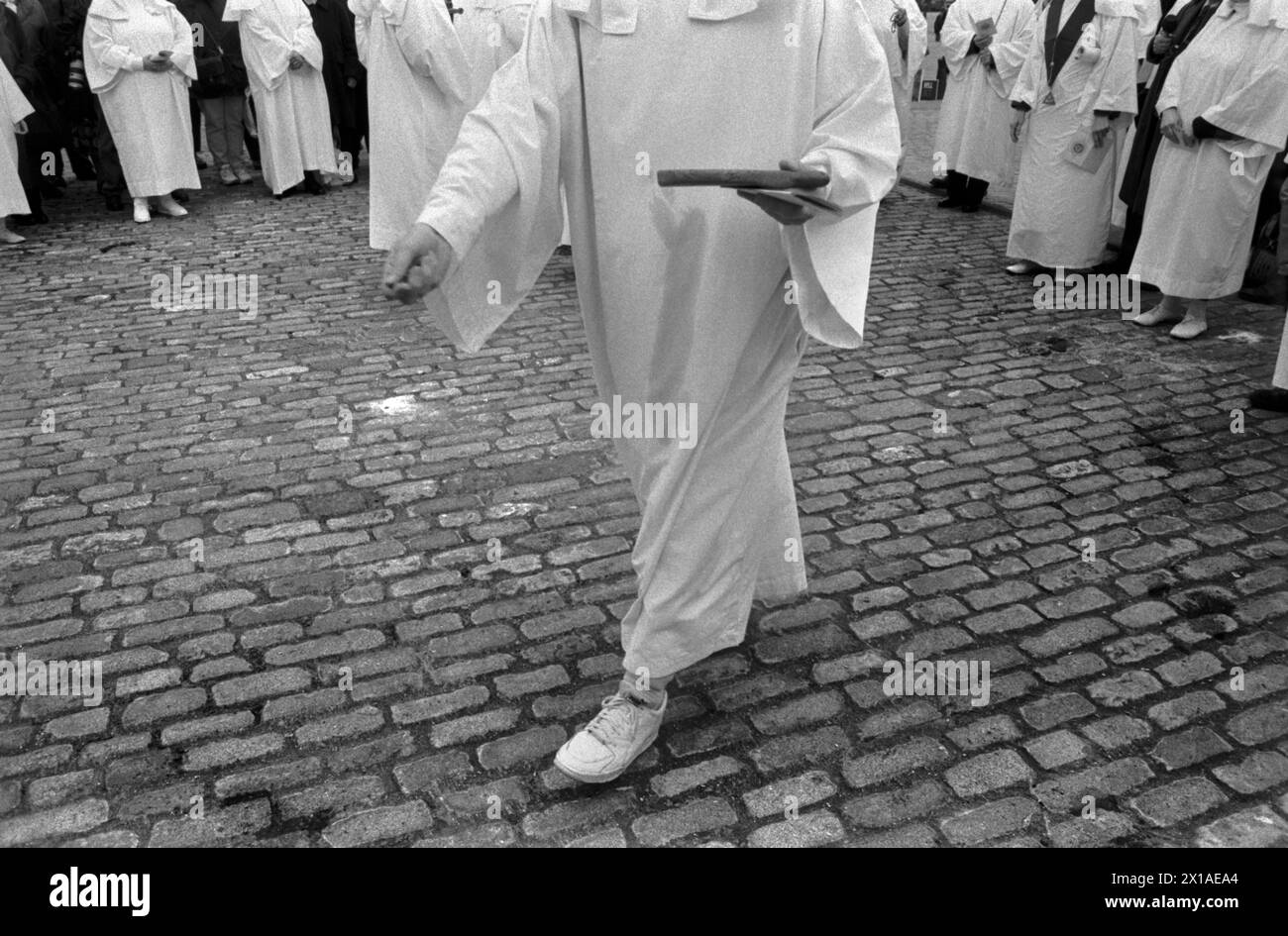 London, England circa March 1996. The Druid Order dressed in their ...