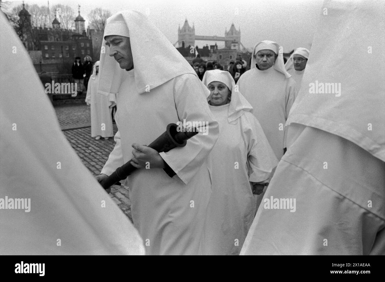 London, England circa March 1996. The Druid Order dressed in their ...