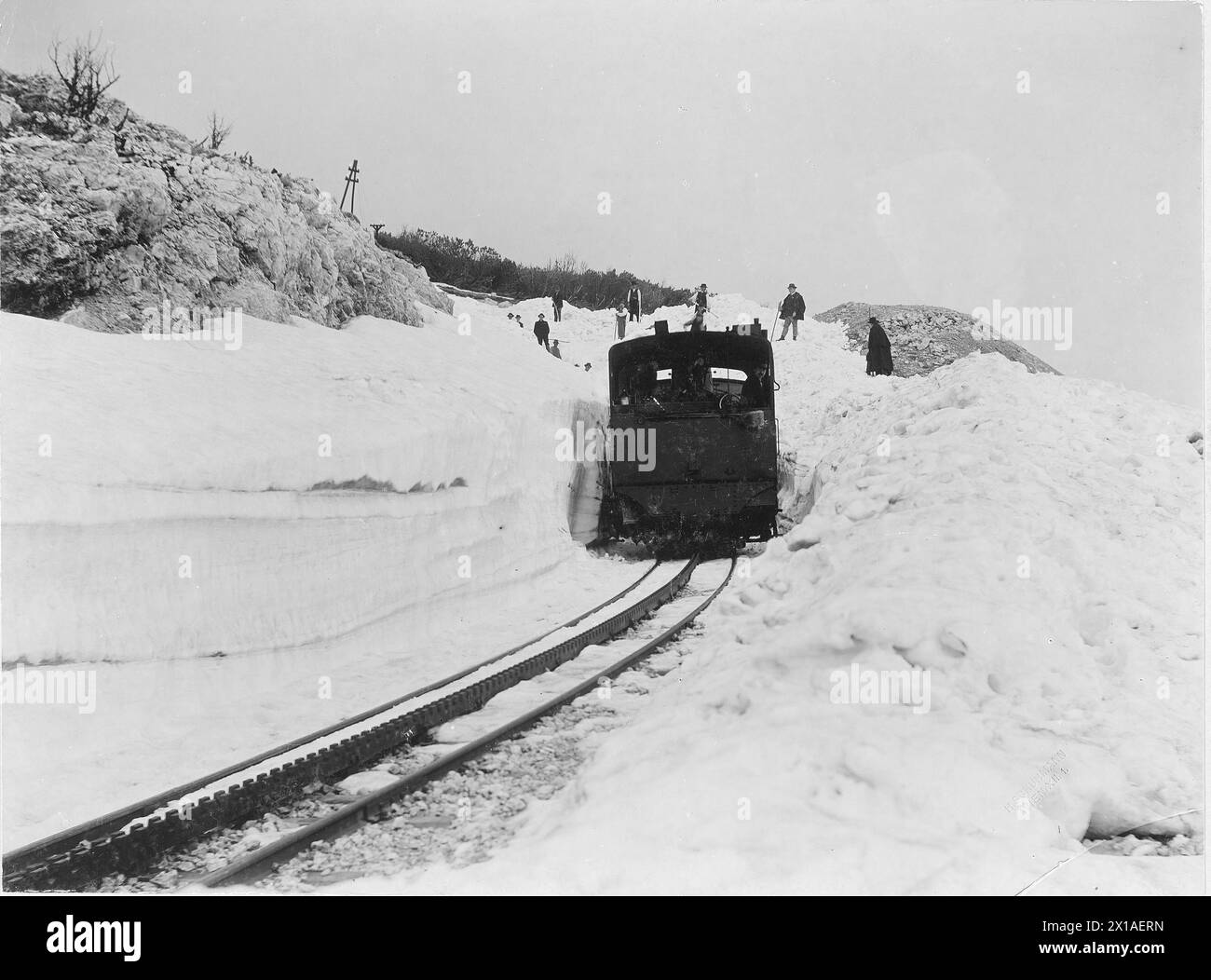 Schneeberg Railway Schneeberg Railway in the winter, locomotive on ...