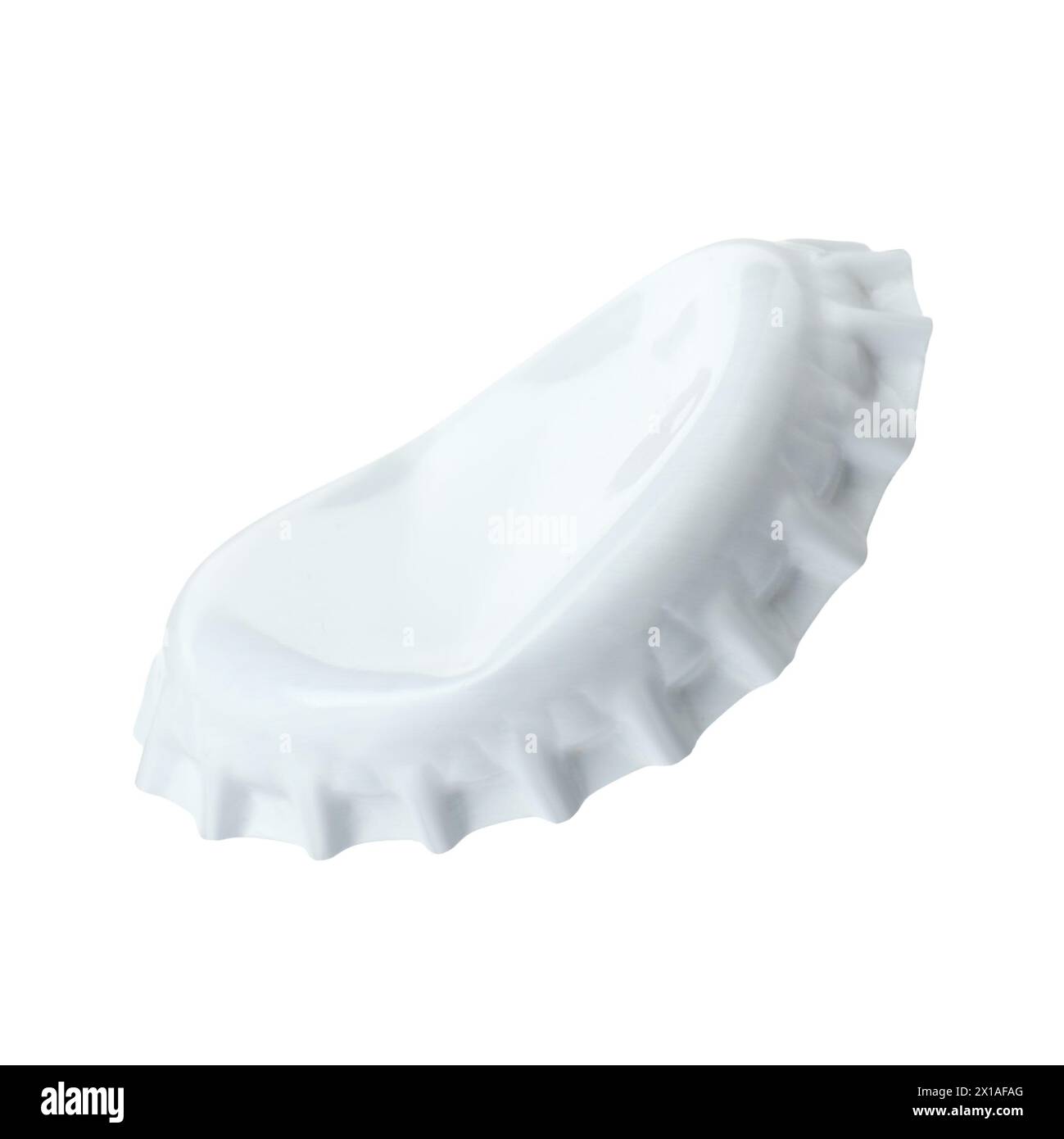 One blank beer bottle cap isolated on white Stock Photo - Alamy