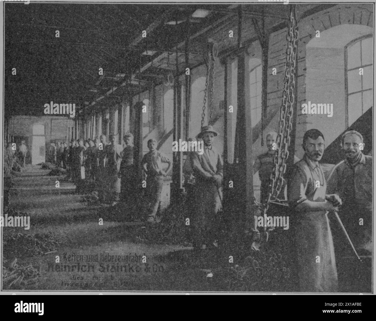 Vienna 23, Inzersdorf, inward of a factory building, worker at window ...