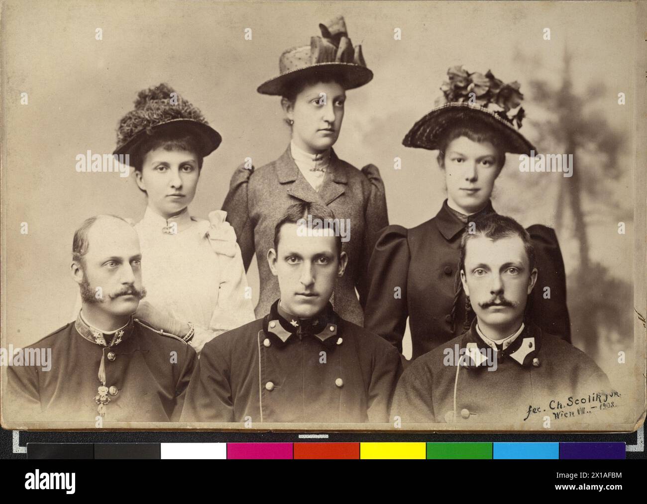 Archduke Leopold Salvator of Austria-Tuscany in group, picture in ...