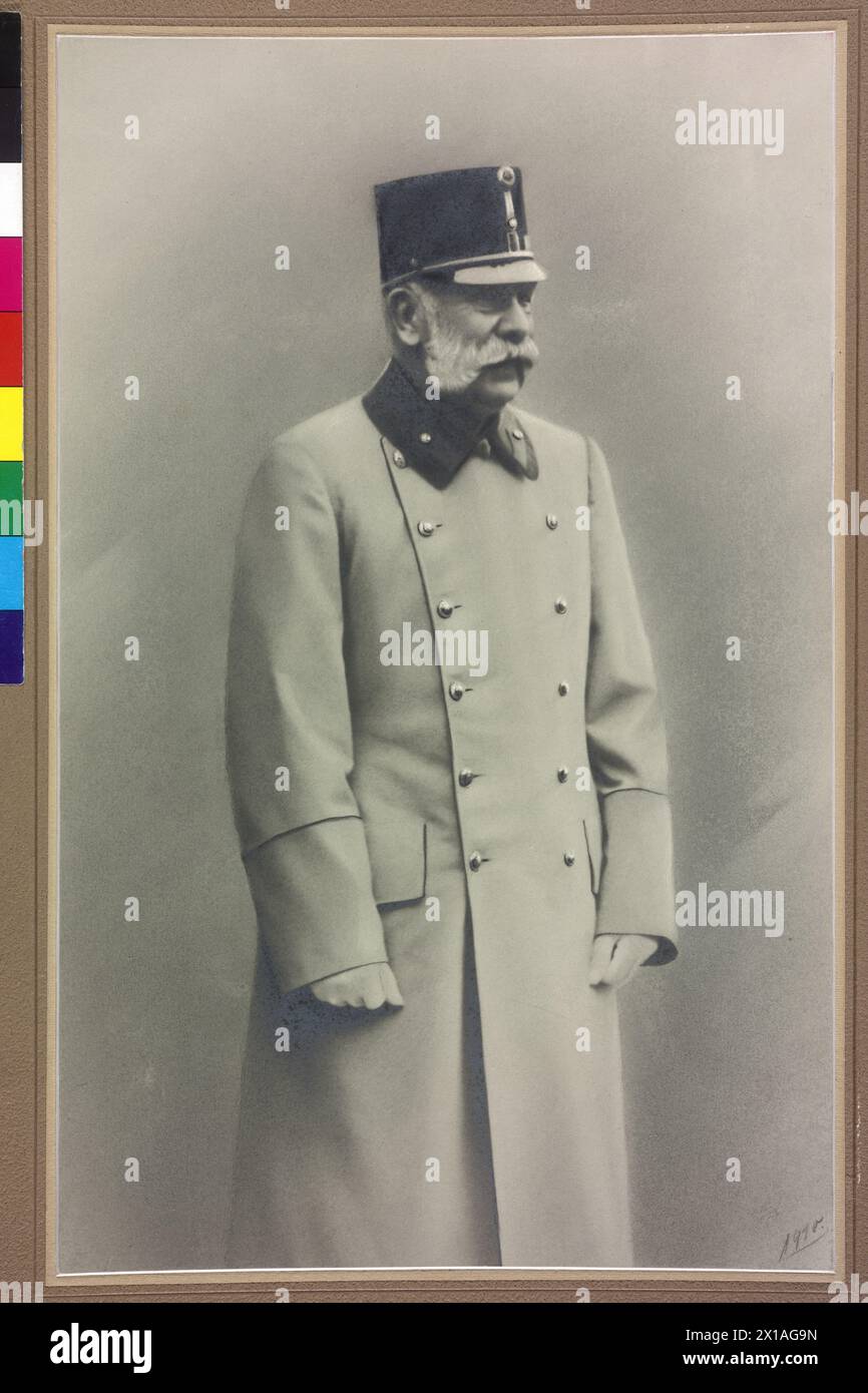 Franz Joseph I, Emperor of Austria, picture in crusade uniform of an ...