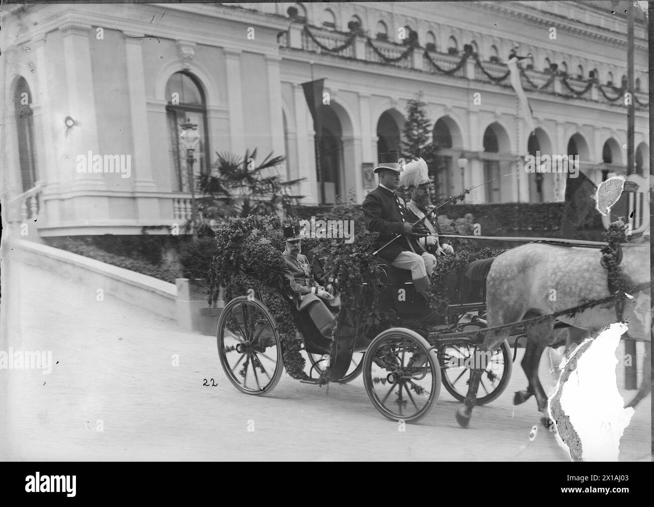 Ceremony in the ocassion of the 80. birthday emperor Franz Joseph I in ...