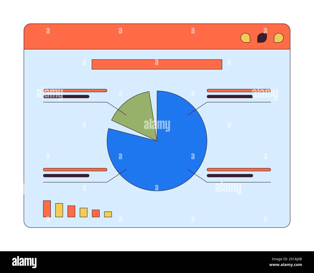 Pie chart 2d hi-res stock photography and images - Alamy
