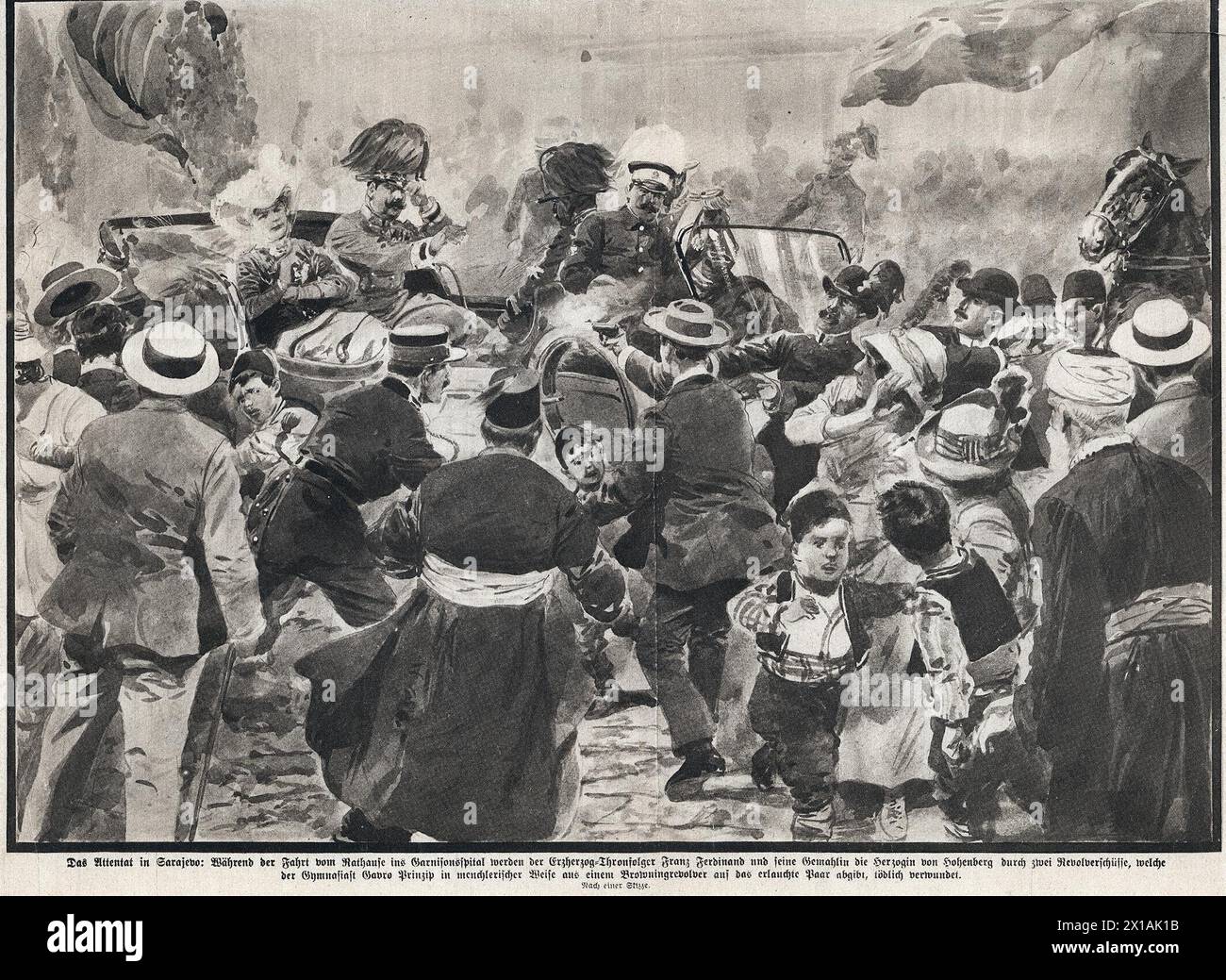 Sarajevo 1914, The moment of the assassination, 28.06.1914 - 19140628 ...