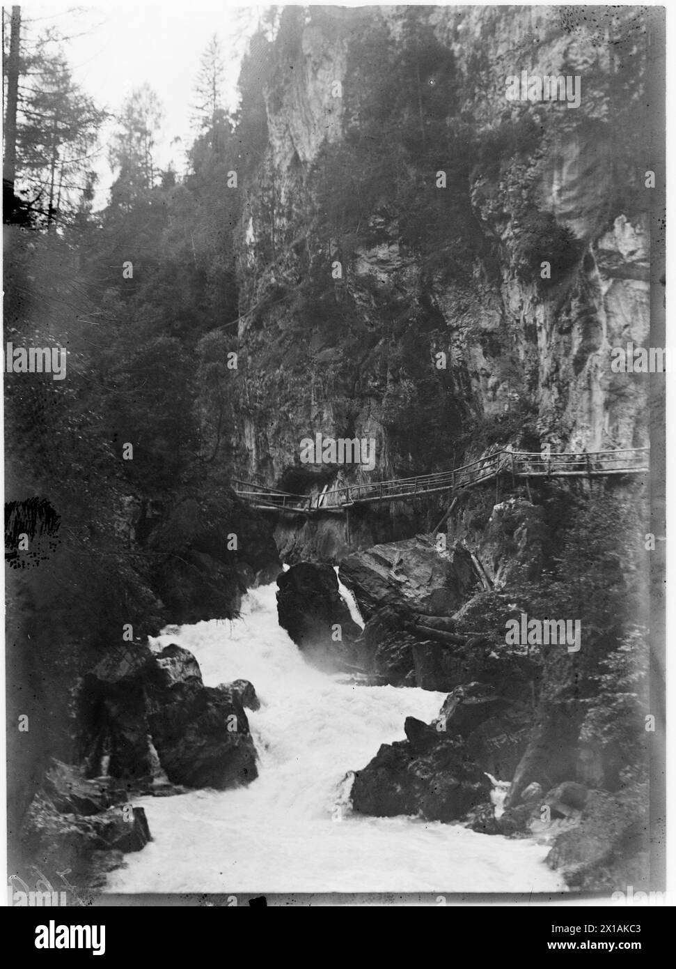 Kitzlochklamm (Kitzloch Gorge) in Taxenbach, 1920 - 19200101 PD13982 ...