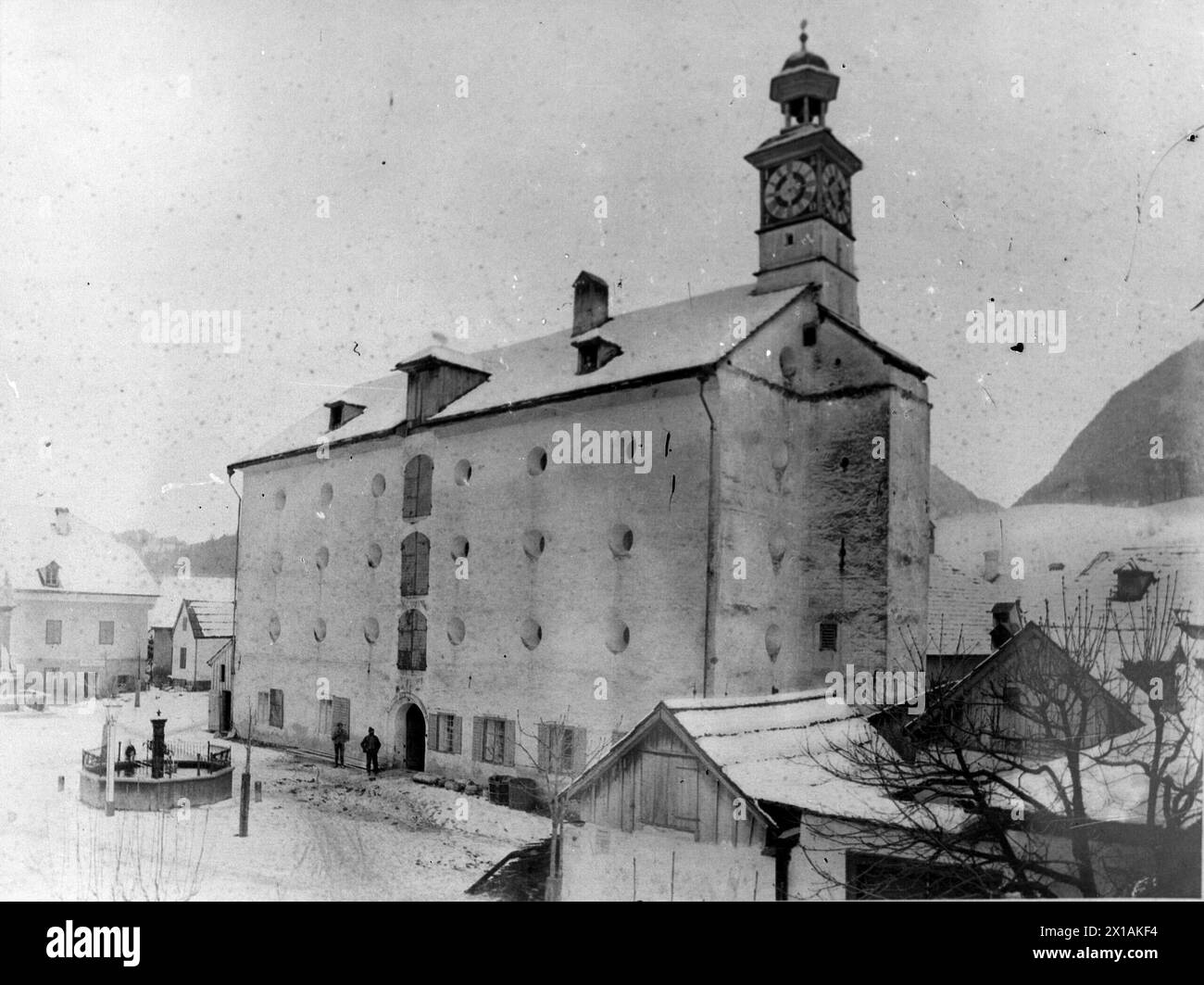 Bad Aussee, Old salt magazine at position of the today's savings bank ...