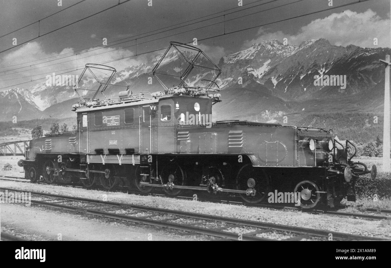 Mode on the Arlbergbahn (Arlberg railway), "Das Krokodil", the premium ...