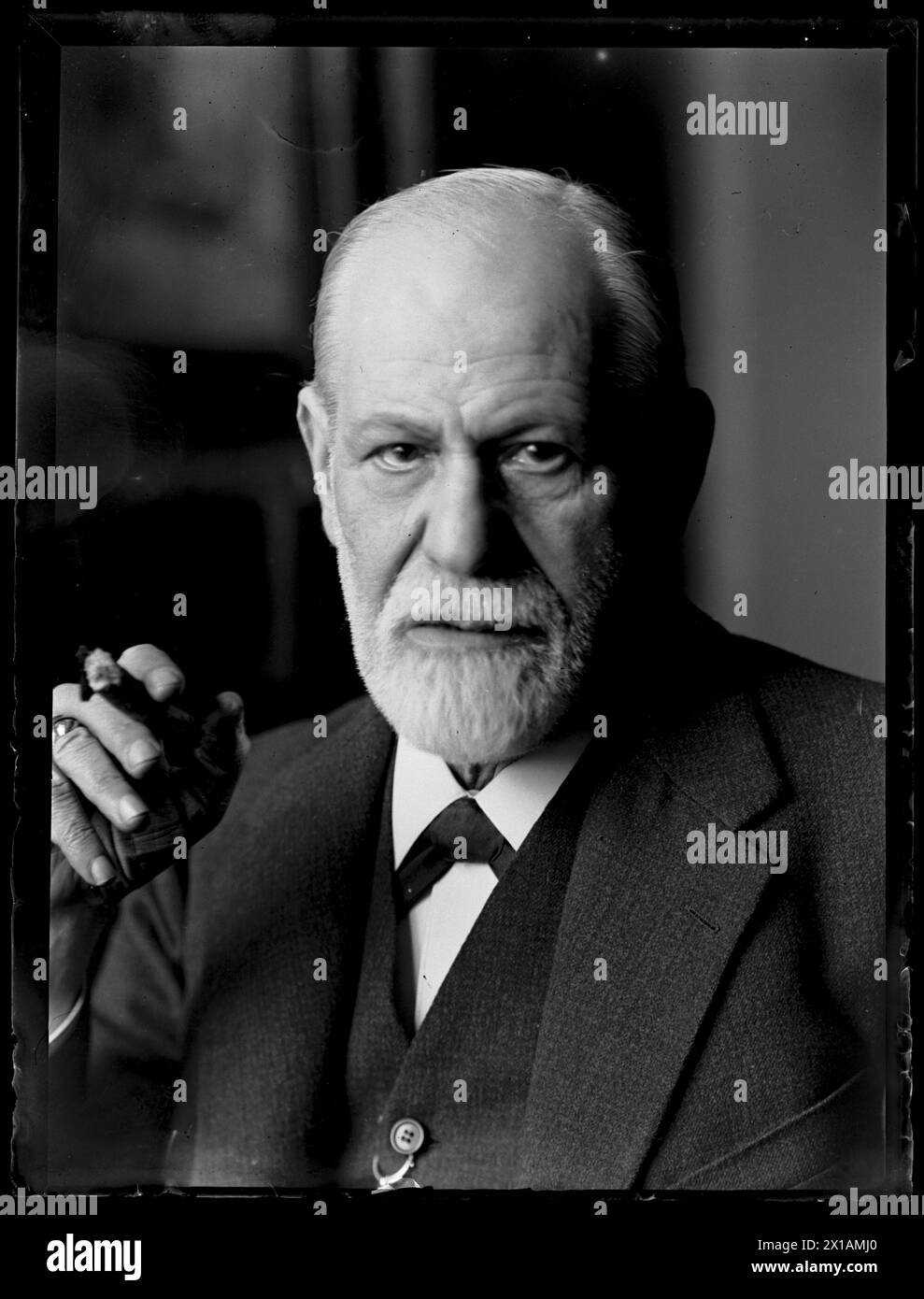 picture Sigmund Freud (1856-1939), half length Sigmund Freud, an cigar ...
