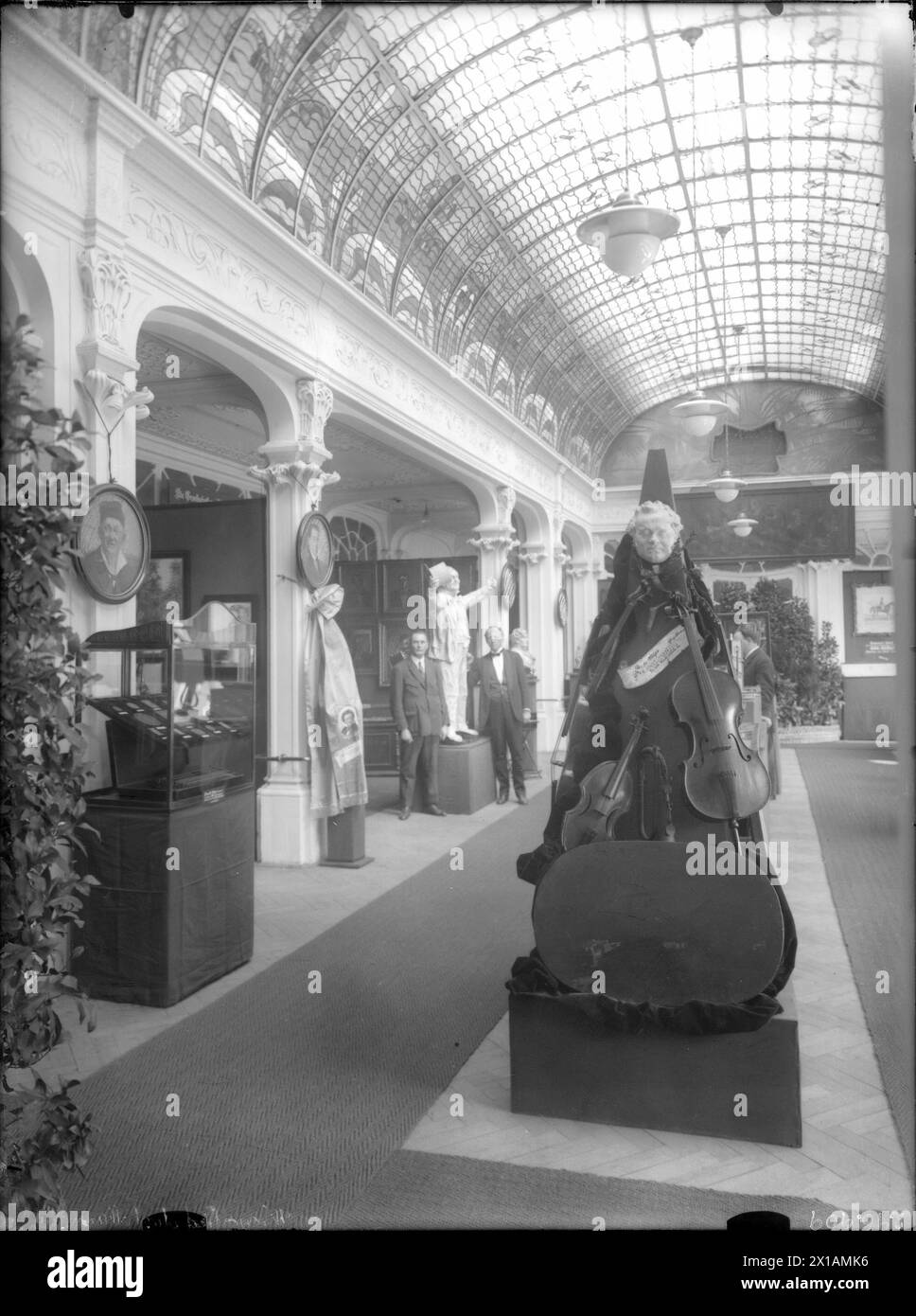 Exhibition "Das Wiener Lied, seine Schoepfer und Interpreten", partial ...