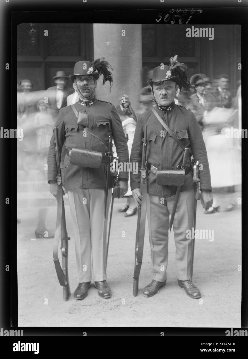 Country constables from the Burgenland, country constables in uniform ...
