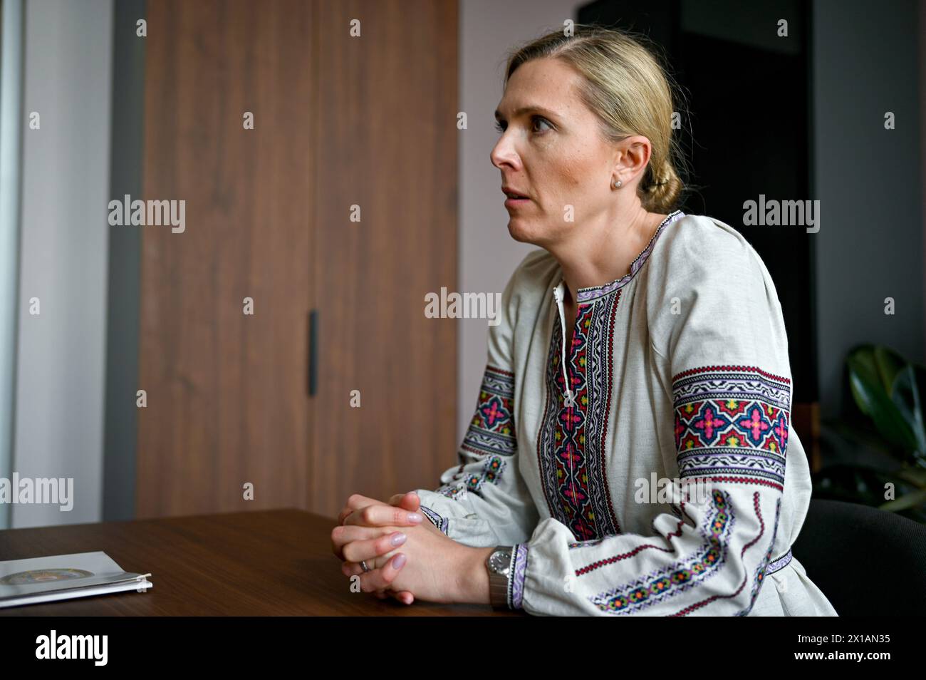 Non Exclusive: LVIV, UKRAINE - APRIL 13, 2024 - Minister of the ...