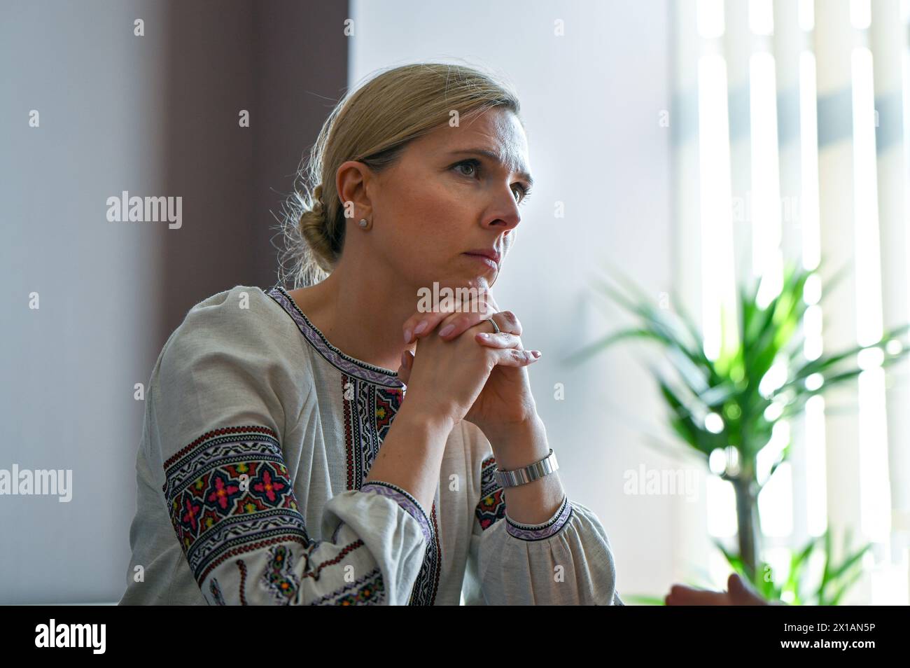 Non Exclusive: LVIV, UKRAINE - APRIL 13, 2024 - Minister of the ...