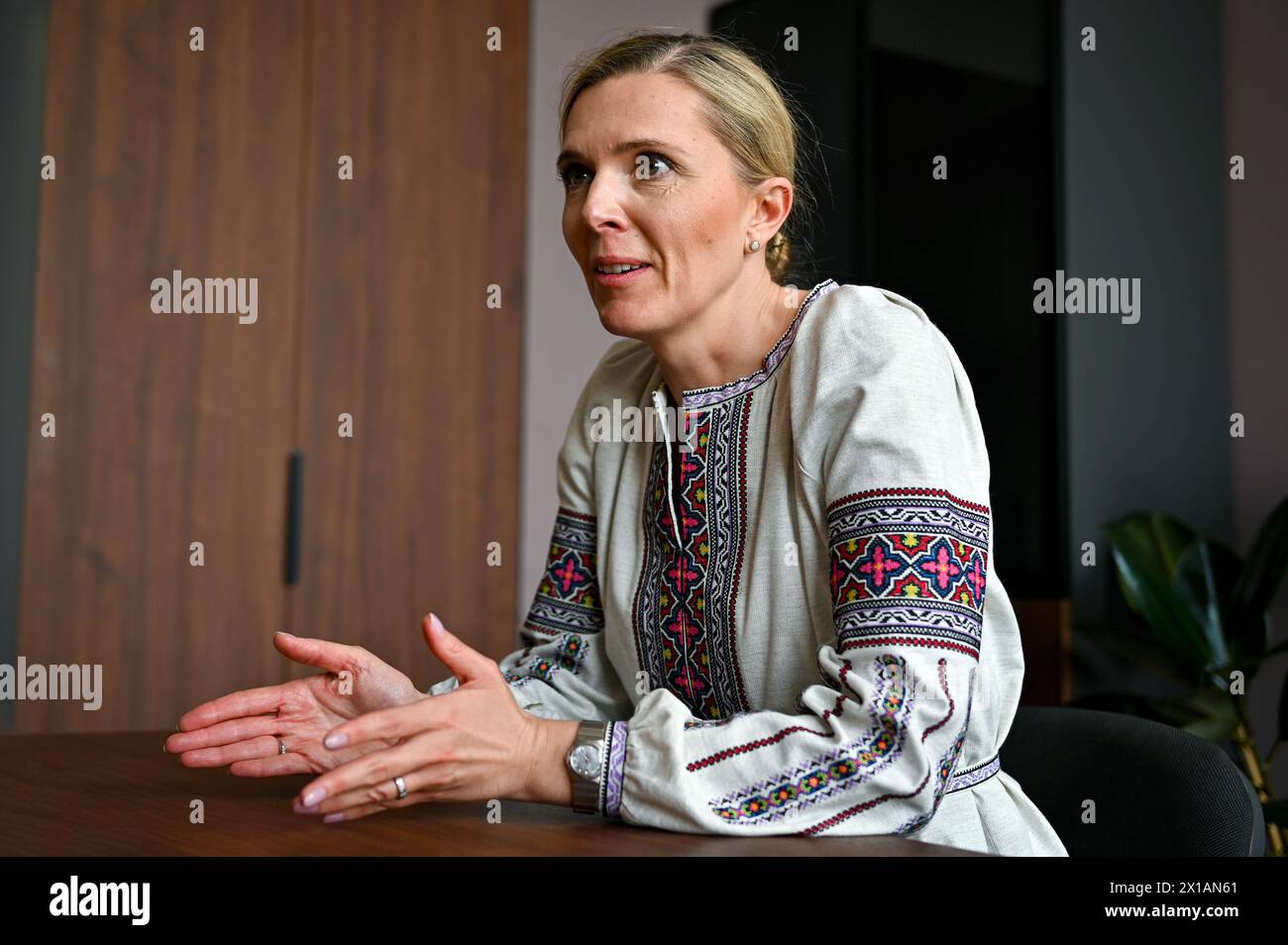 Non Exclusive: LVIV, UKRAINE - APRIL 13, 2024 - Minister of the ...