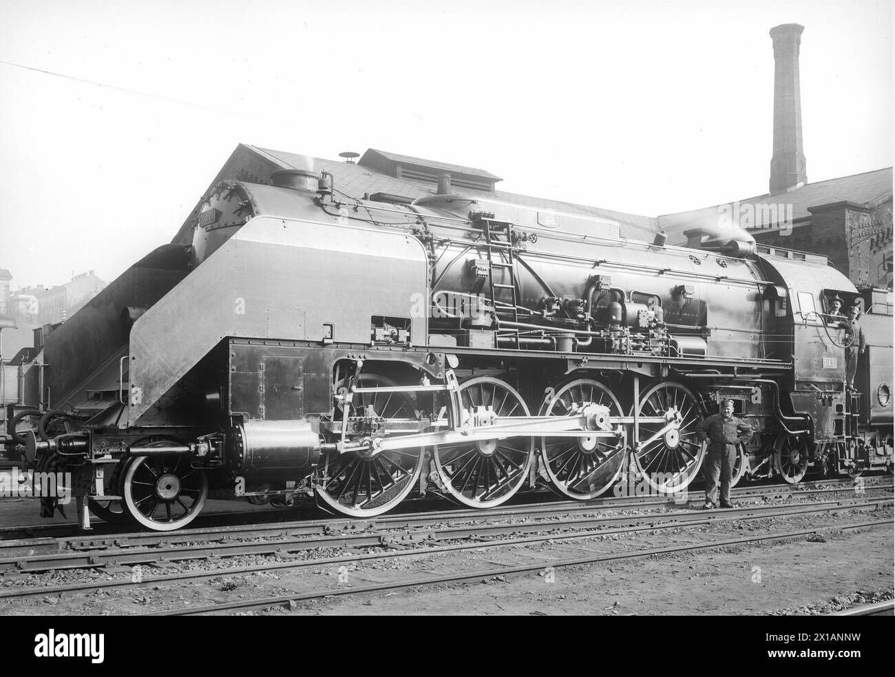 New express steam locomotive 214.01 of the Western Railway, probably ...