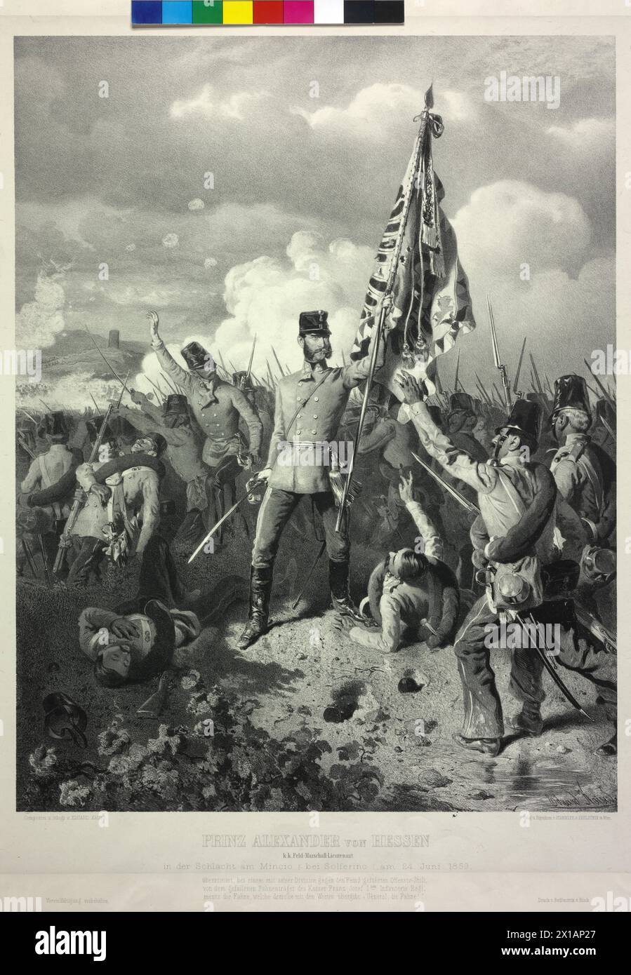 Prince Alexander of Hesse k. k. field marshal lieutenant in the battle ...