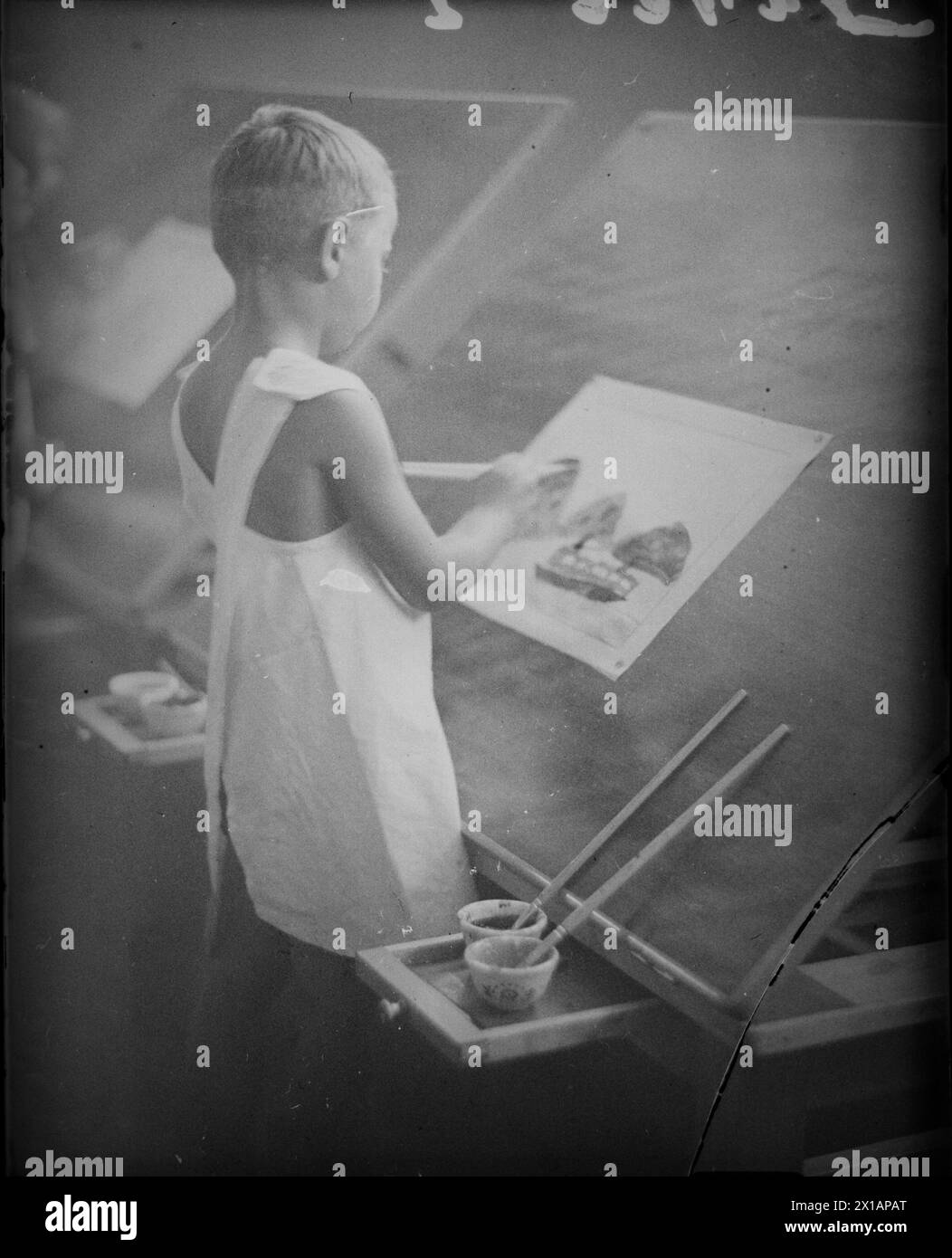 Vienna 16, kindergarten Sandleiten, depict child, 1930 - 19300101 ...
