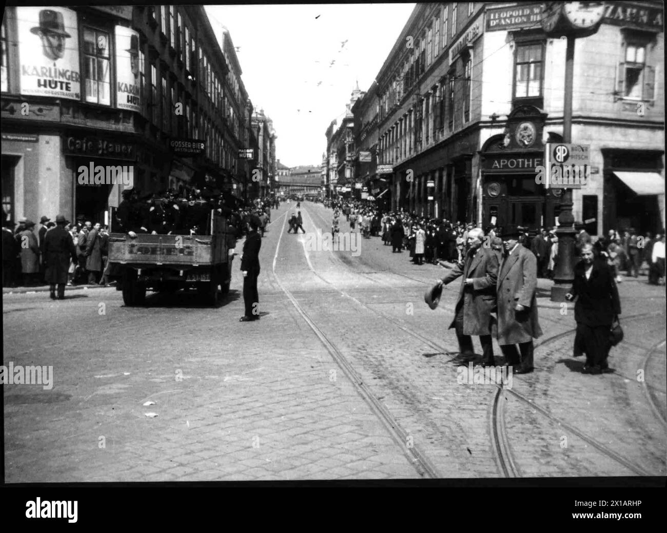 First May 1933, veto of the May Day demonstration: street scene with ...