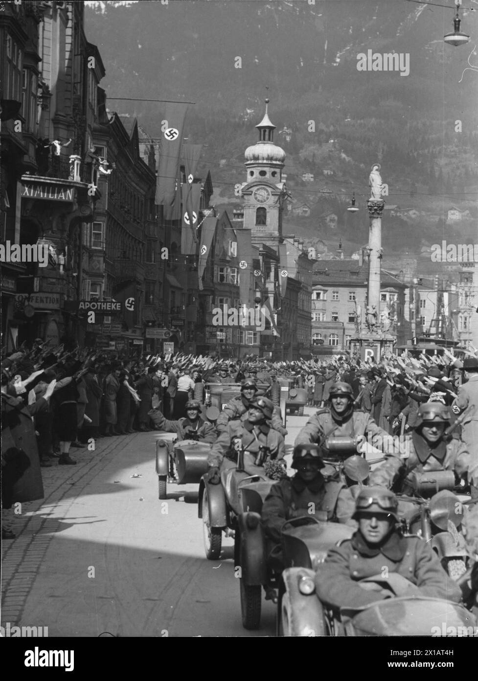 The Anschluss (Austrian Annexation) 1938, passing of the German ...