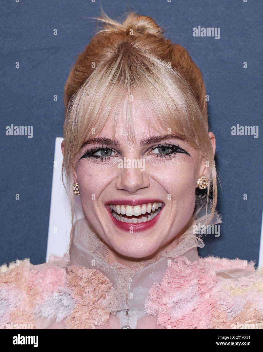 HOLLYWOOD, LOS ANGELES, CALIFORNIA, USA - APRIL 15: Lucy Boynton ...