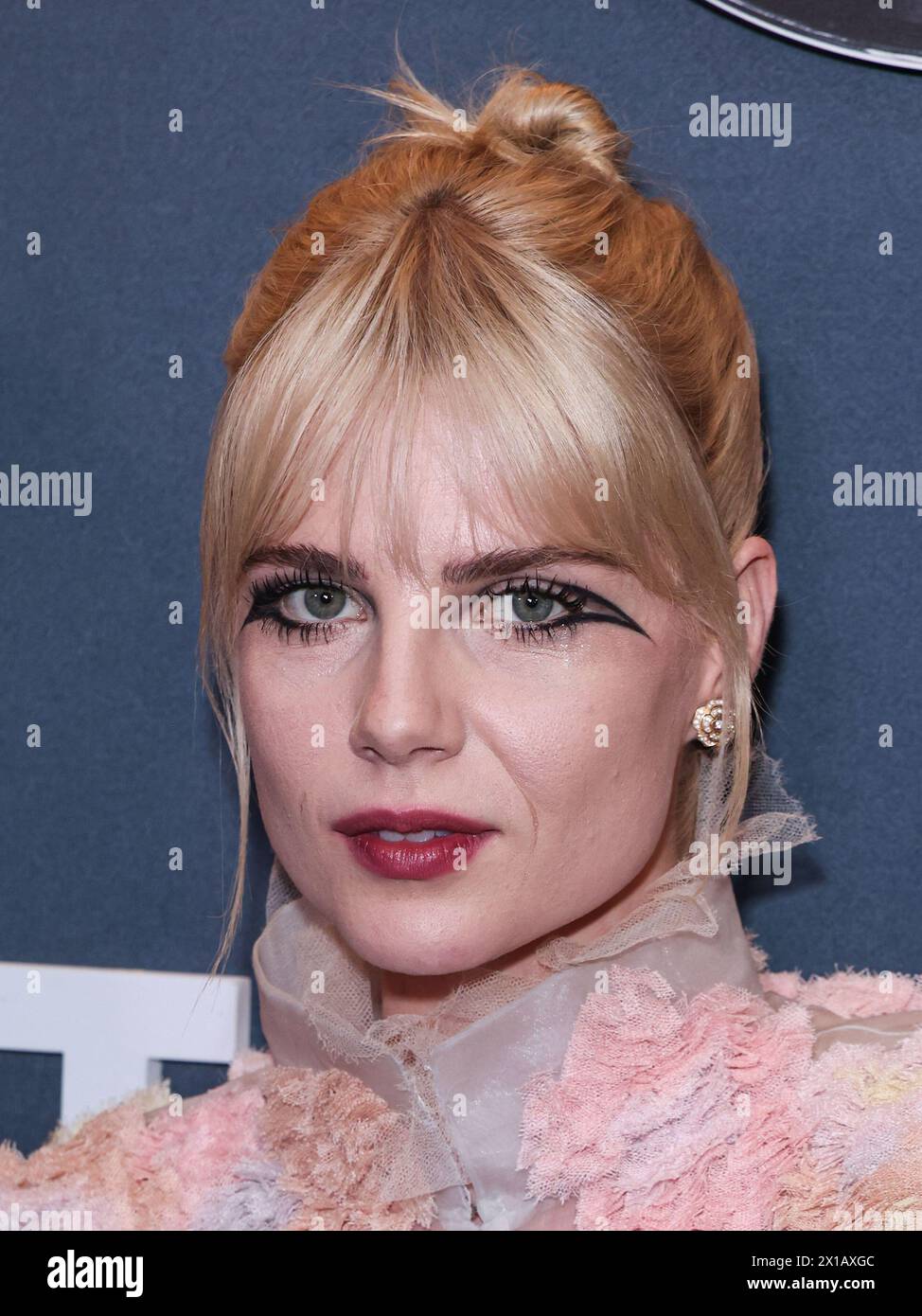 HOLLYWOOD, LOS ANGELES, CALIFORNIA, USA - APRIL 15: Lucy Boynton ...