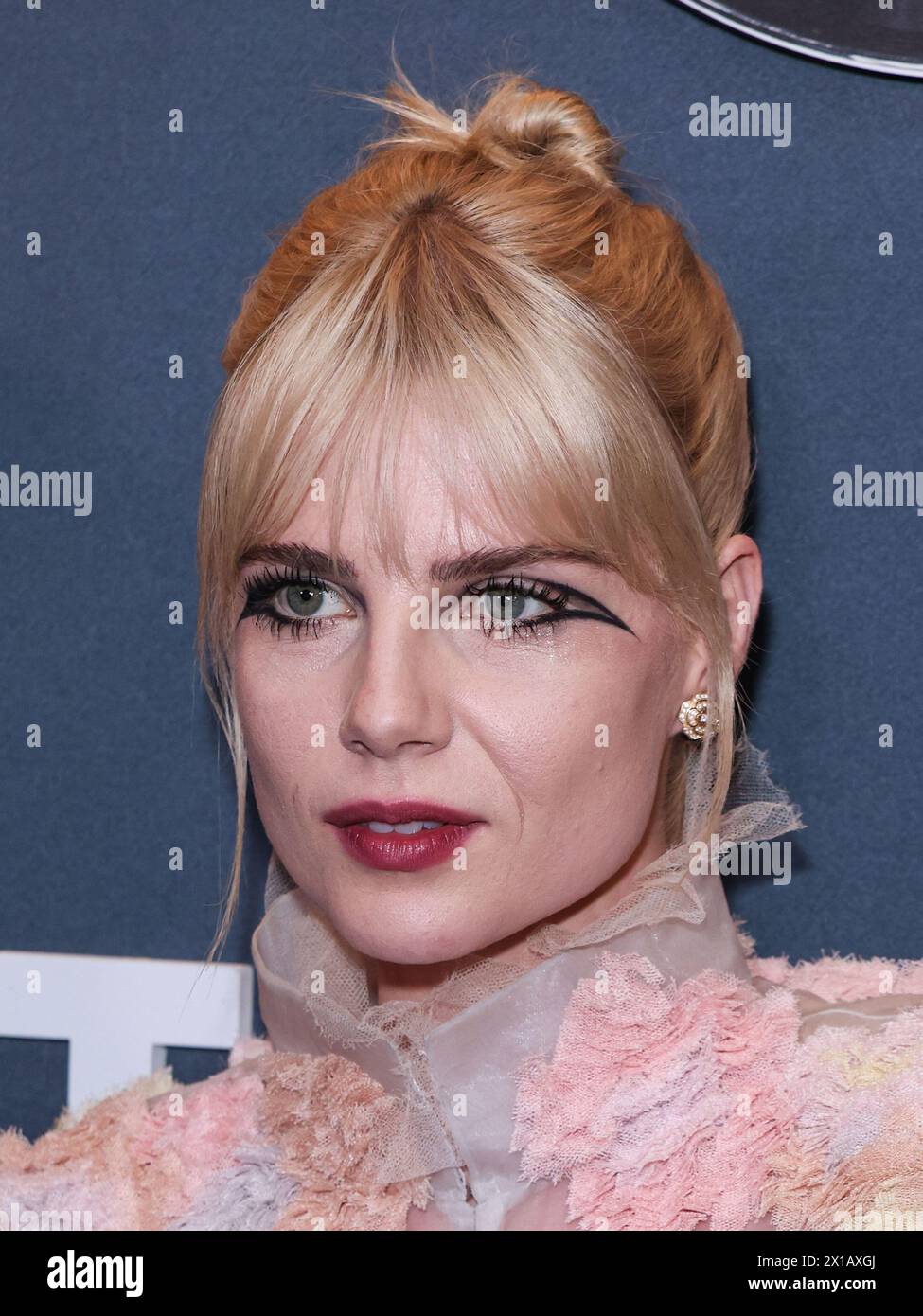 HOLLYWOOD, LOS ANGELES, CALIFORNIA, USA - APRIL 15: Lucy Boynton ...