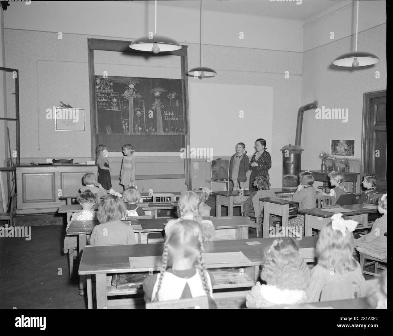 School, education to the resurgence Austria. girls" class in an ...