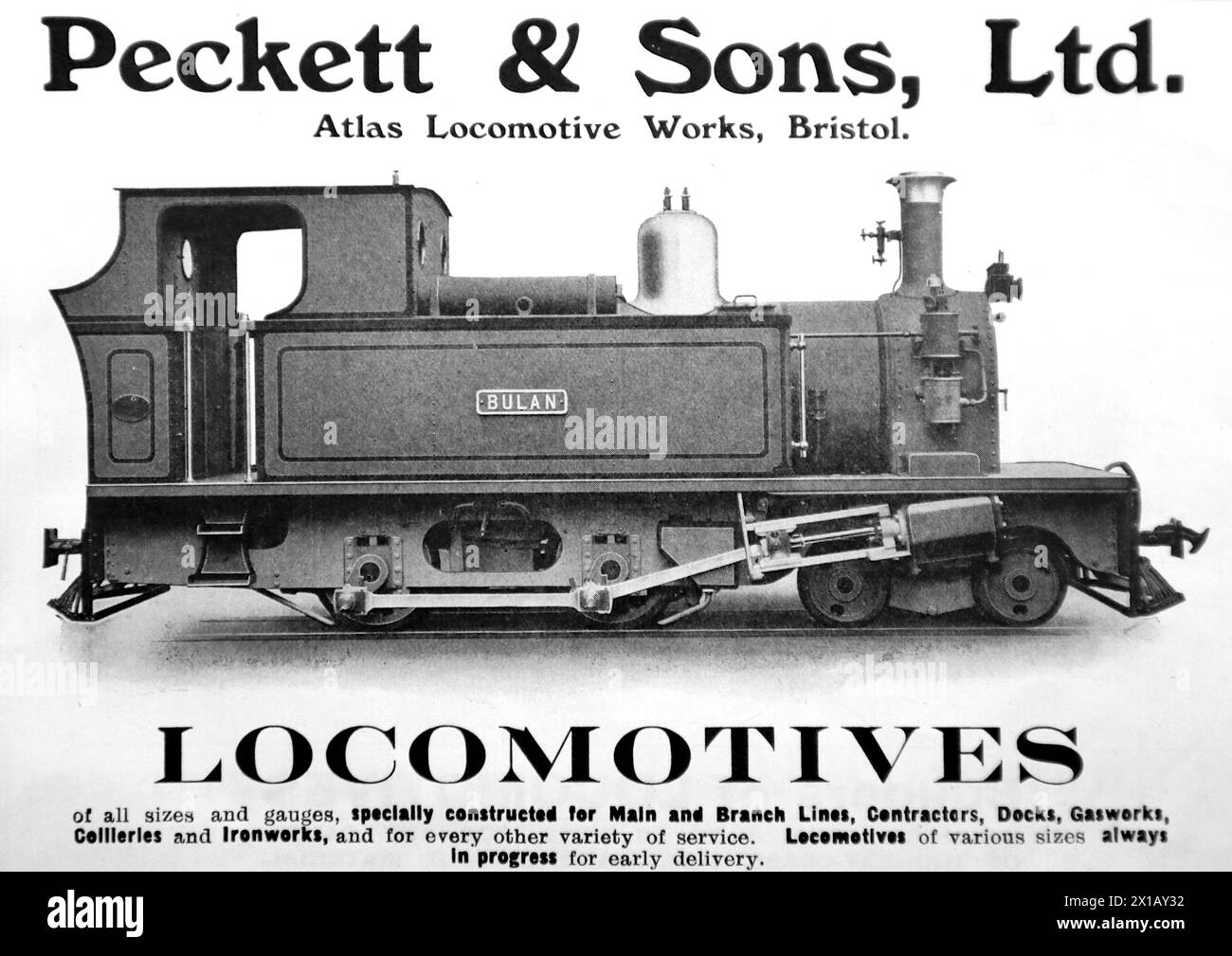 Peckett and sons Black and White Stock Photos & Images - Alamy