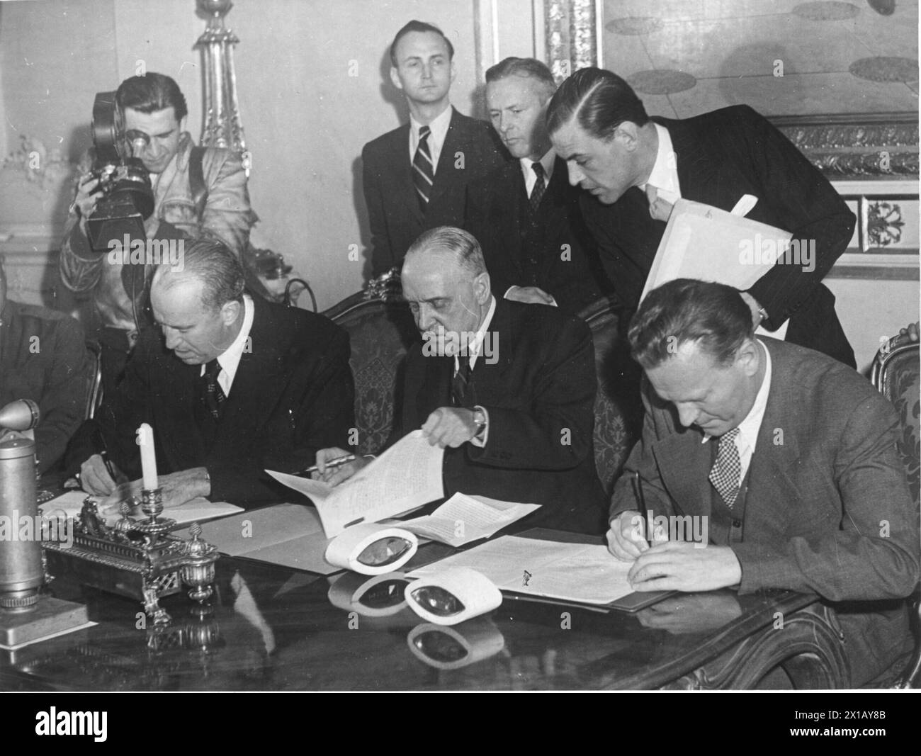 Subscription of the European Recovery Program (ERP) in Vienna, from l ...