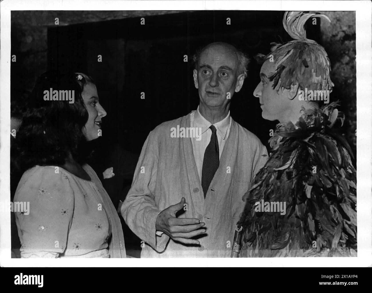 William Furtwaengler at an rehearsal of "Zauberfloete"., Furtwaengler ...