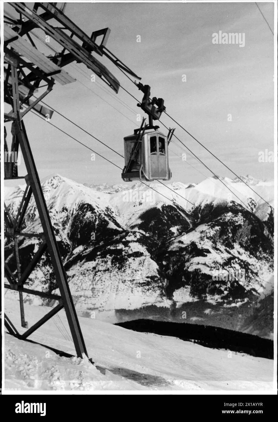 Stubnerkogelbahn (cable car) at Bad Gastein, 1952 - 19520101 PD1260 ...