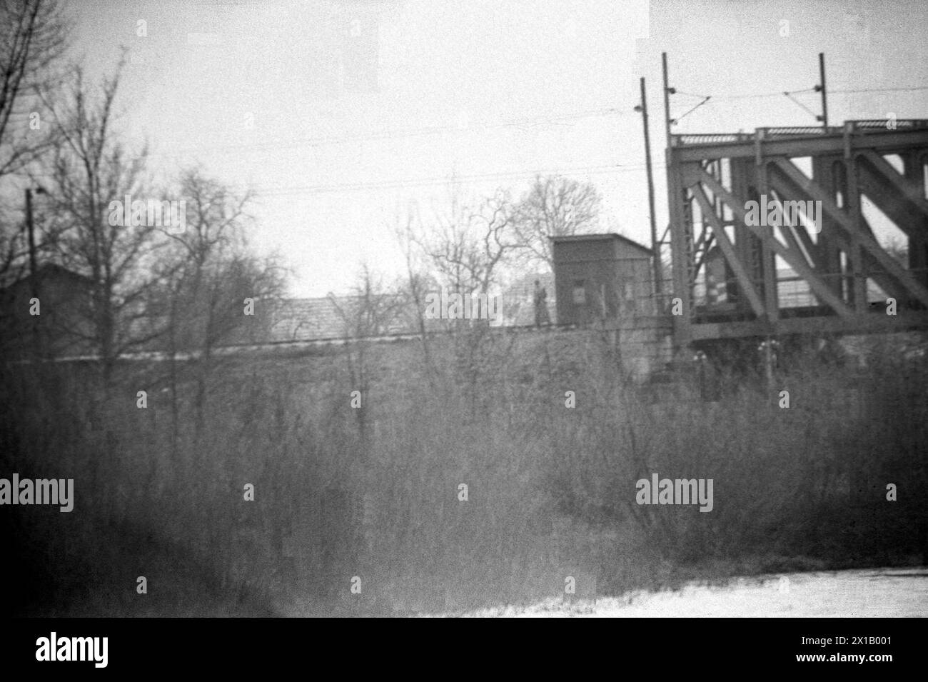 Occupation in Austria, demarcation line and border crossing near Enns ...