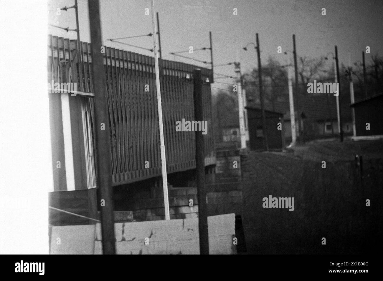 Occupation in Austria, demarcation line and border crossing near Enns ...
