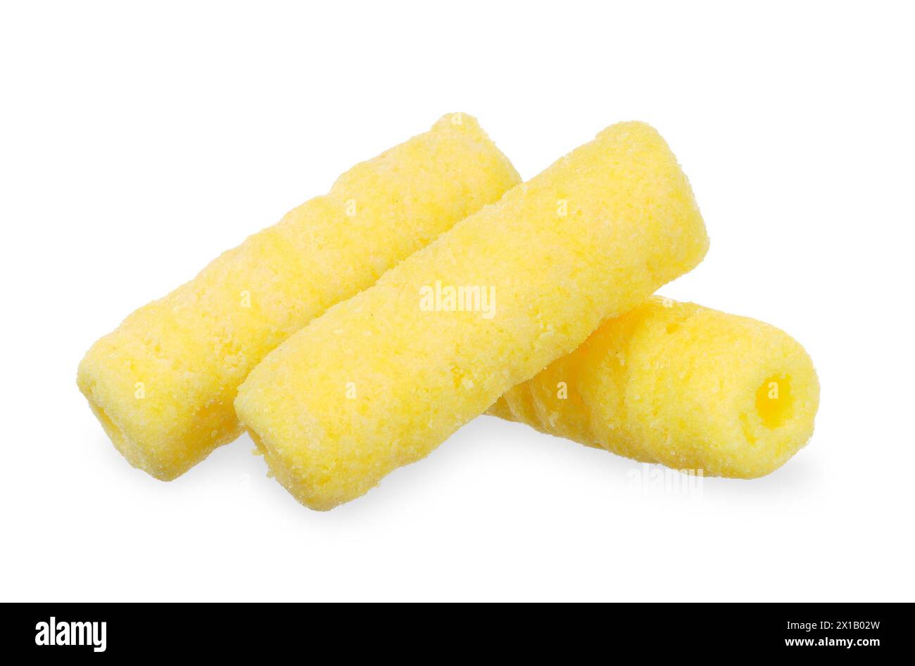 Hole corn snack isolated on white background. snack clipping path Stock ...