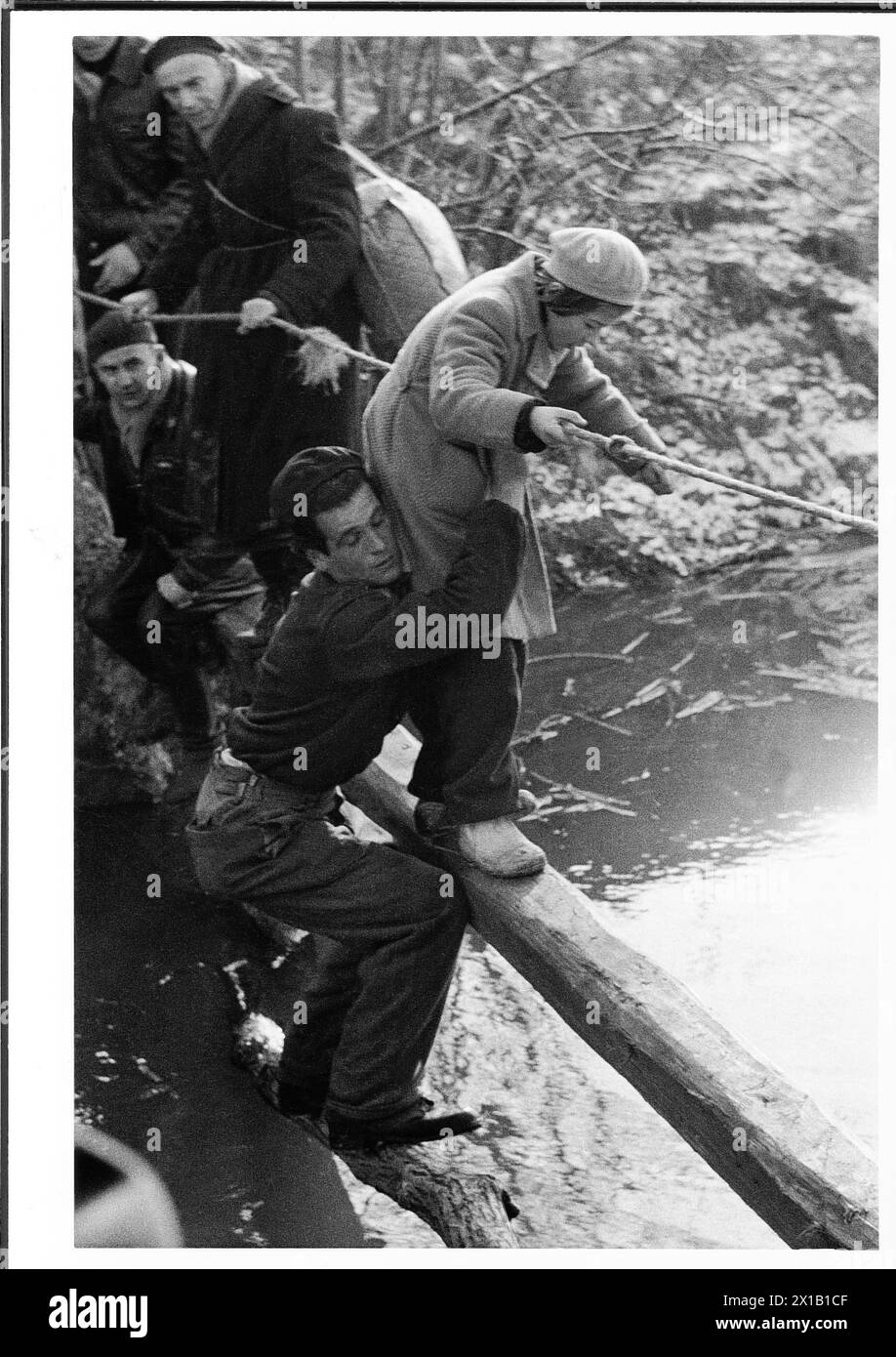 Hungary 1956, fugitive from Hungary in the border town Andau, 1956 ...