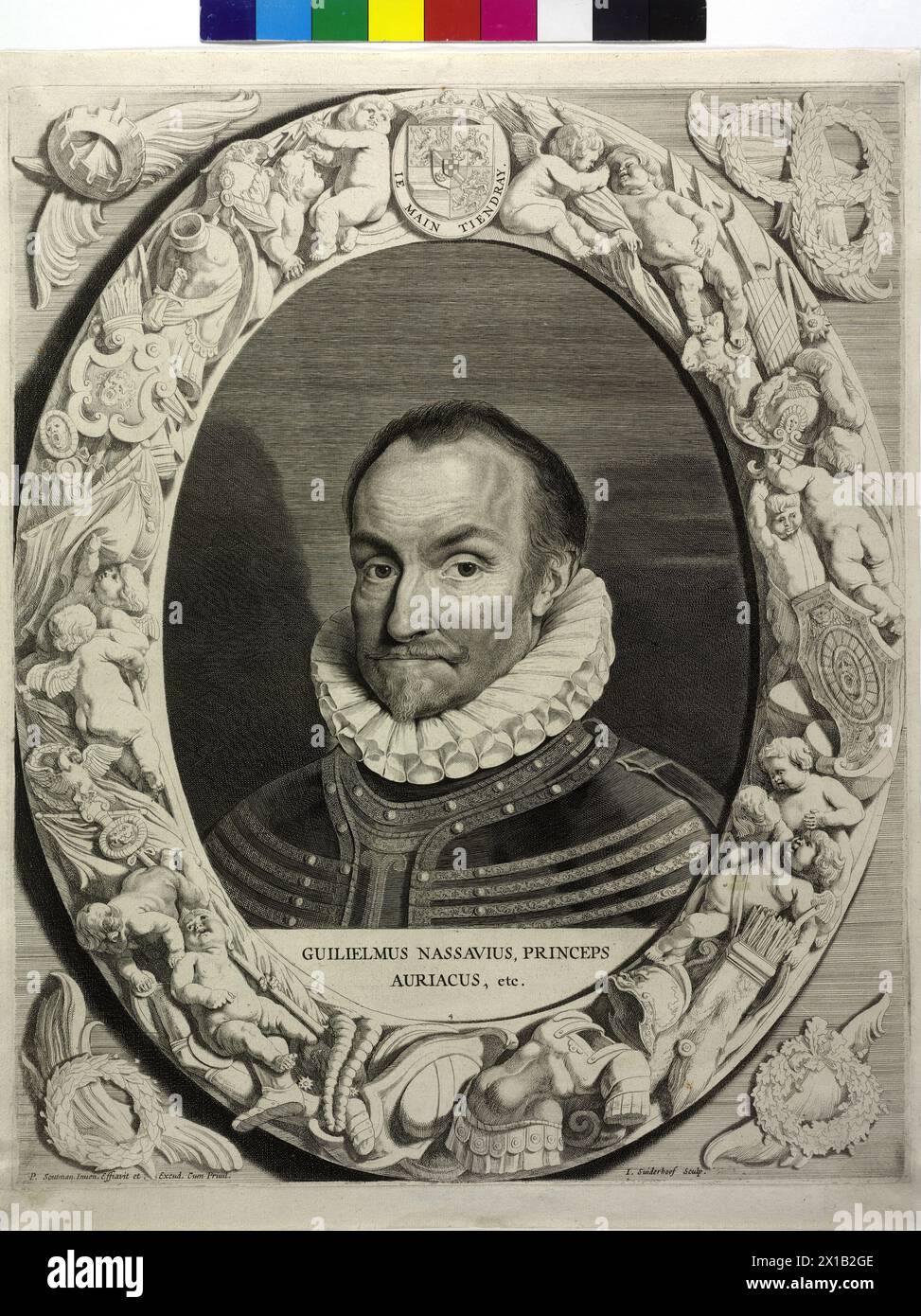 William I, Prince of Orange, Count of Nassau, half-length, half from ...