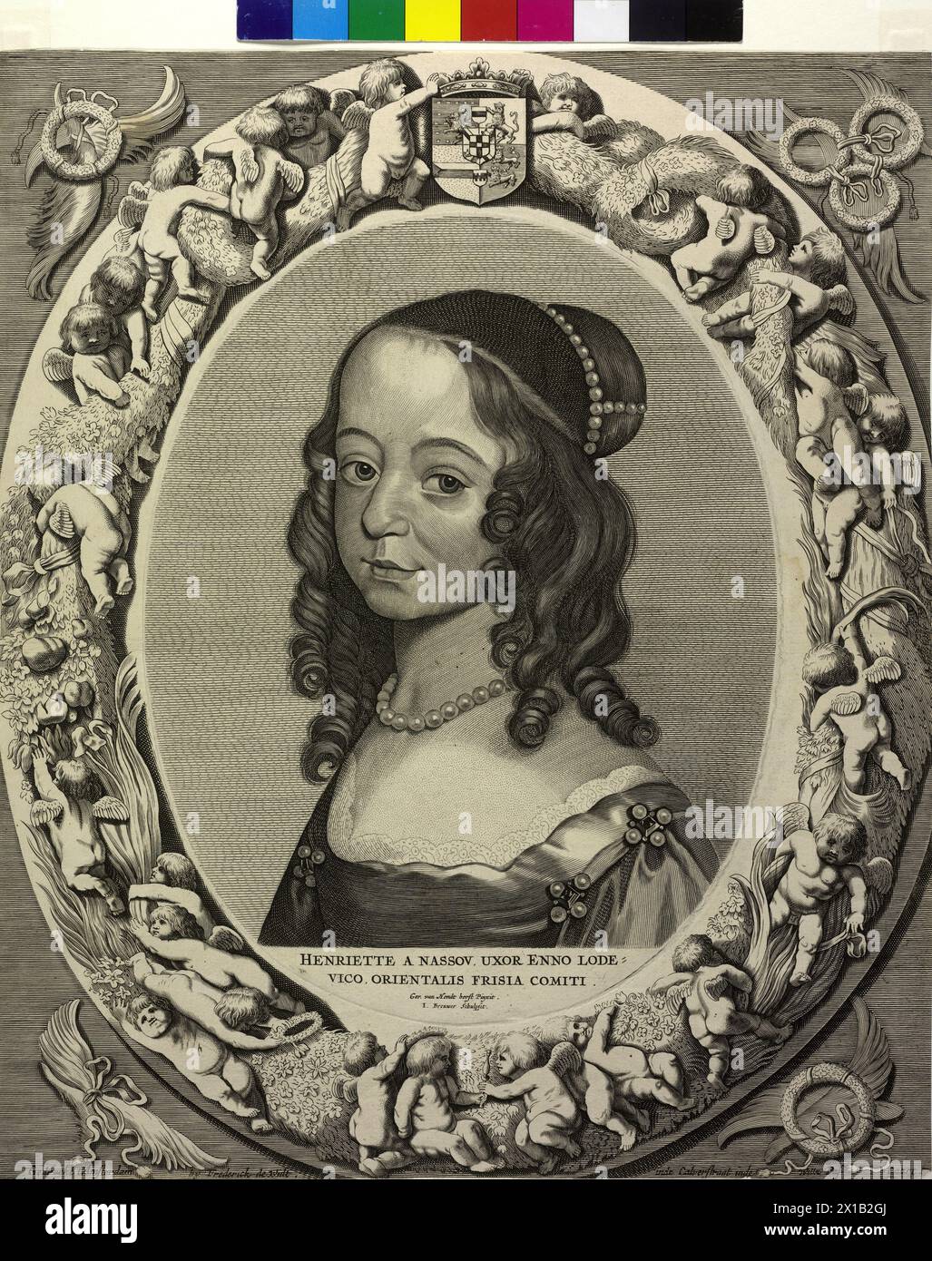 Henriette Katharina, Princess of Orange, Countess of Nassau, as girl ...