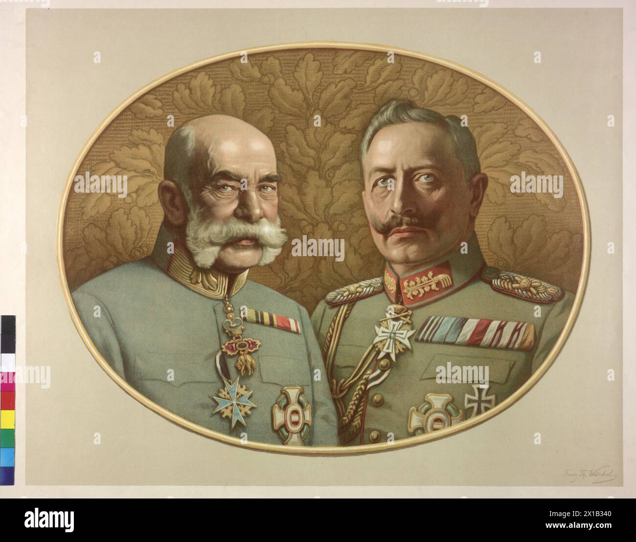 Franz Joseph I, Emperor of Austria and William II, German Emperor ...
